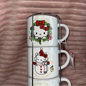 Hello Kitty | Dining | Hello Kitty Christmas Stackable Ceramic Mugs ...